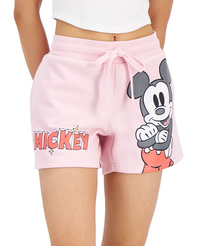 Disney Juniors' Mickey Mouse Drawstring Shorts - Macy's