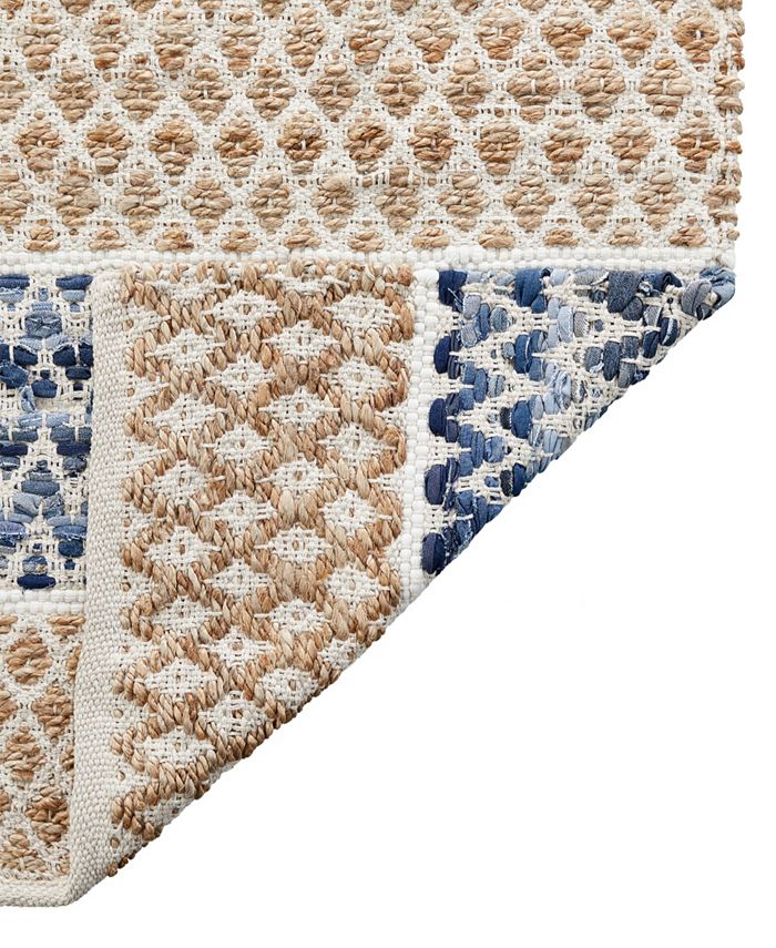Jessica Simpson Dakota Premium Home Decor Handmade Denim Jute Accent ...