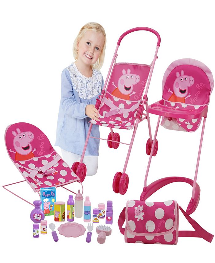 Peppa Pig Pink White Dots Doll Sleep N' Play Set - Macy's