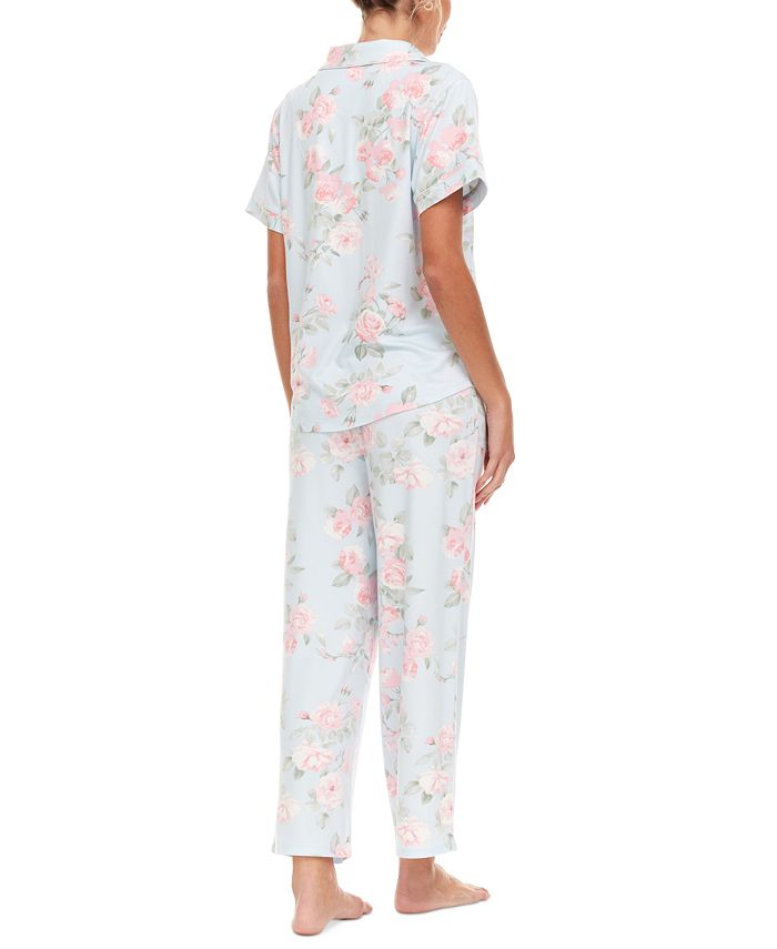 Flora by Flora Nikrooz Women's 2-Pc. Annie Floral Pajamas Set - Macy's