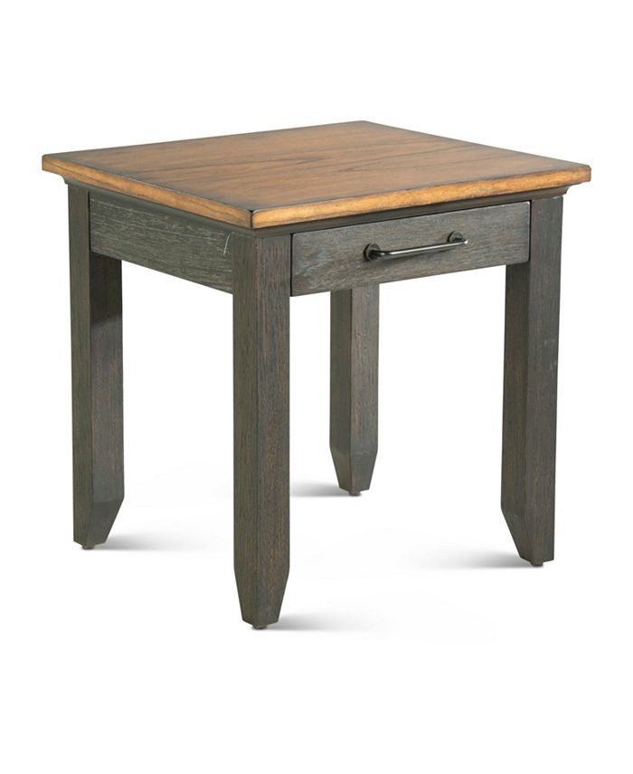 Furniture Steve Silver Bear Creek 24" Wide Wooden End Table - Macy's