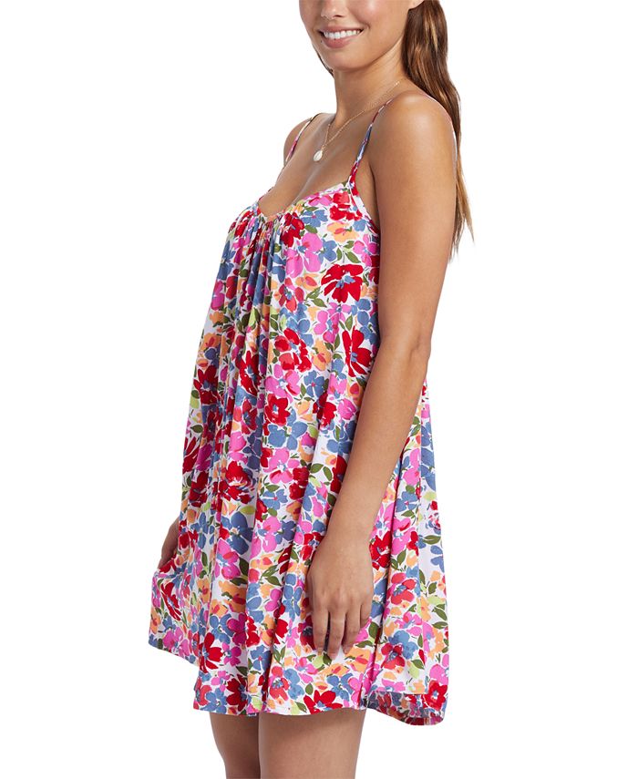 Roxy Juniors' Printed Summer Adventures Dress Cover-Up - Macy's