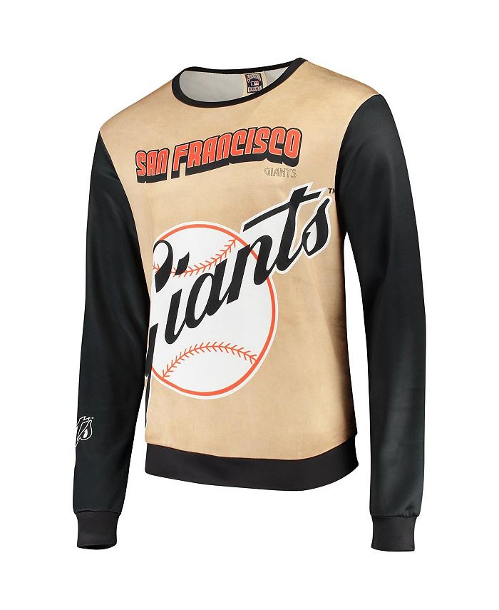 FOCO Men's Tan, Black San Francisco Giants Sublimated Crew Neck Sweater ...