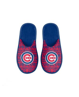 Youth Boys and Girls FOCO Chicago Cubs Scuff Wordmark Slide Slippers ...