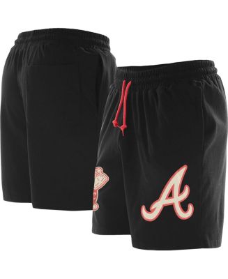 Men's New Era Black Atlanta Braves Color Pack Knit Shorts - Macy's