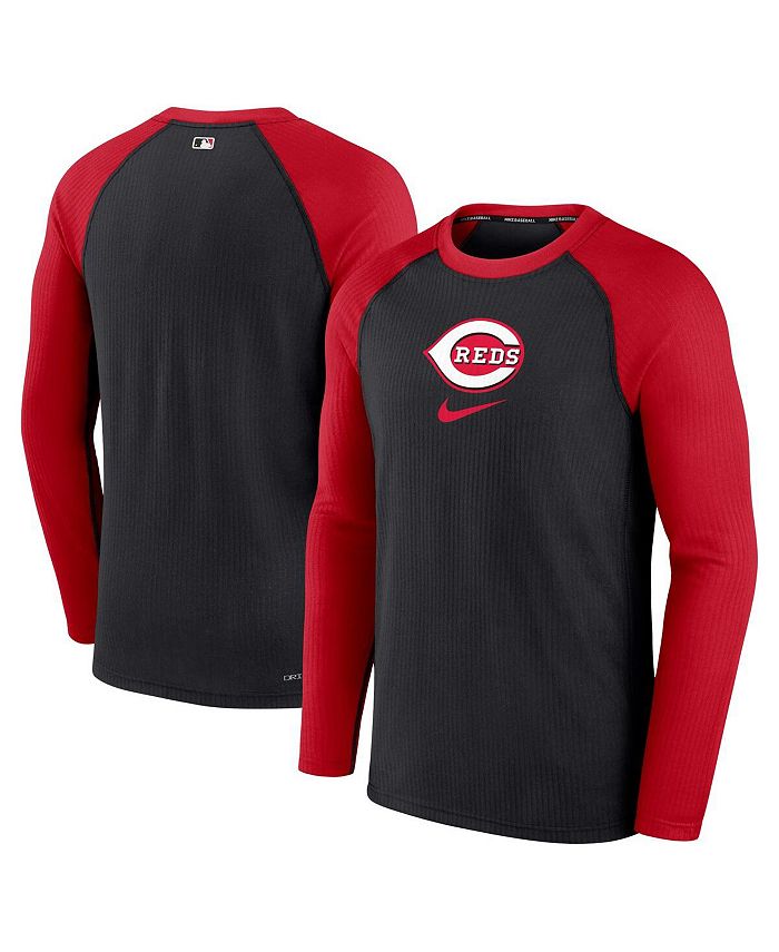 Nike Men's Black Cincinnati Reds Authentic Collection Game Raglan ...