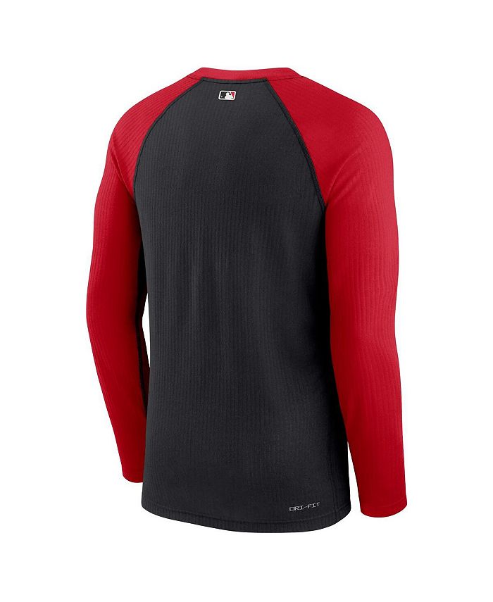 Nike Men's Black Cincinnati Reds Authentic Collection Game Raglan ...