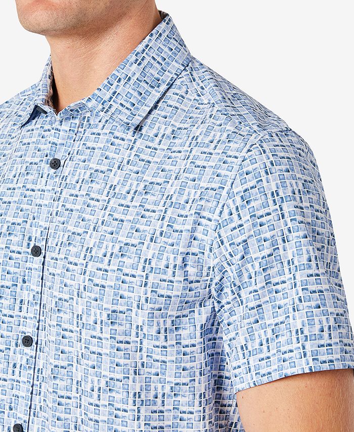 Kenneth Cole Men's Short-Sleeve Sport Shirt - Macy's