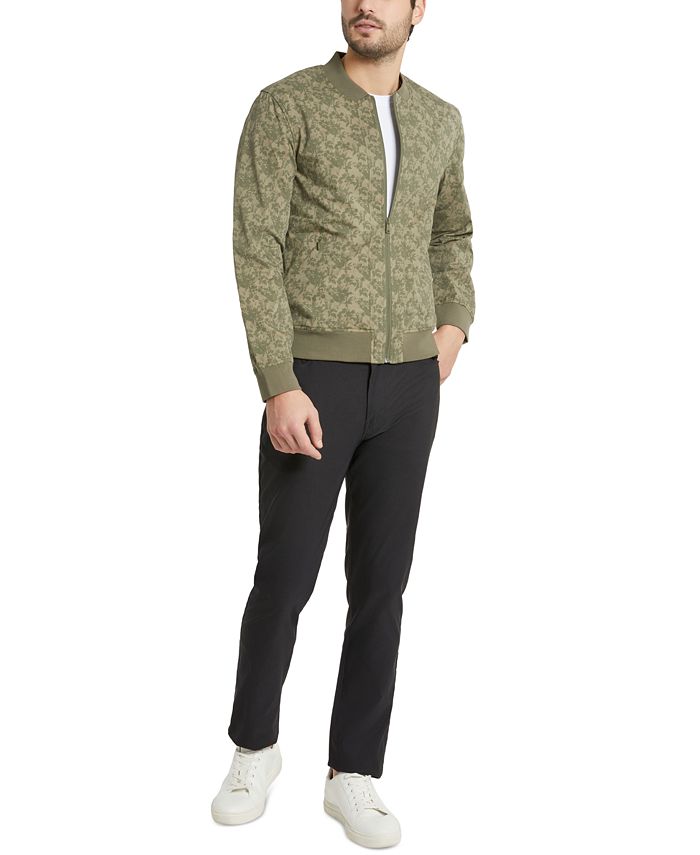 Kenneth Cole Men's Lightweight Engineered Bomber Jacket - Macy's