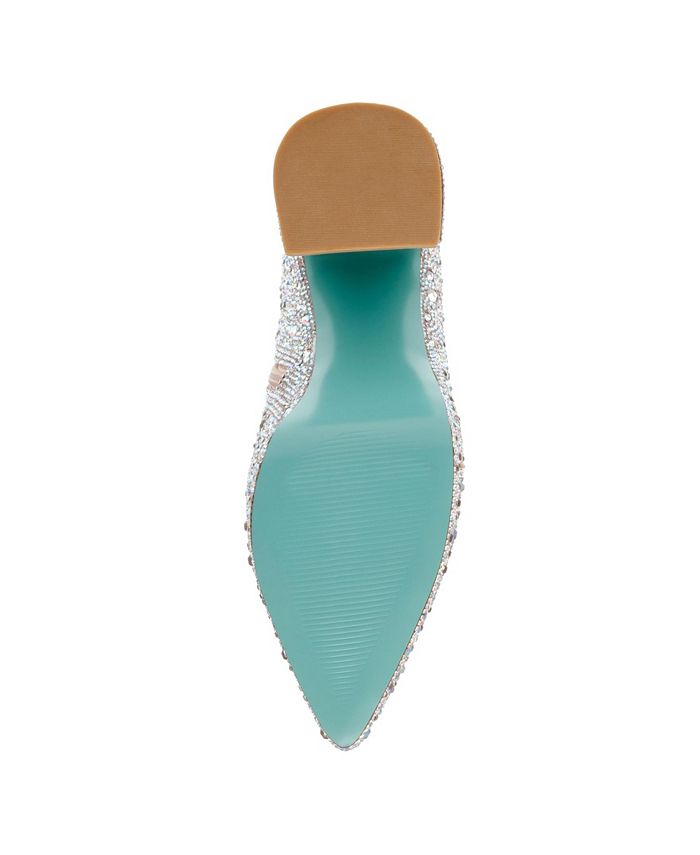 Betsey Johnson Women's Della Rhinestone Platform Booties - Macy's