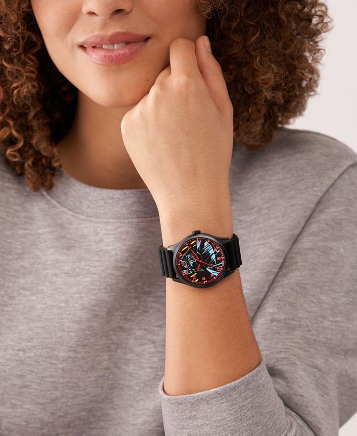 Fossil Unisex Special Edition Star Wars Darth Vader Three-Hand Black ...