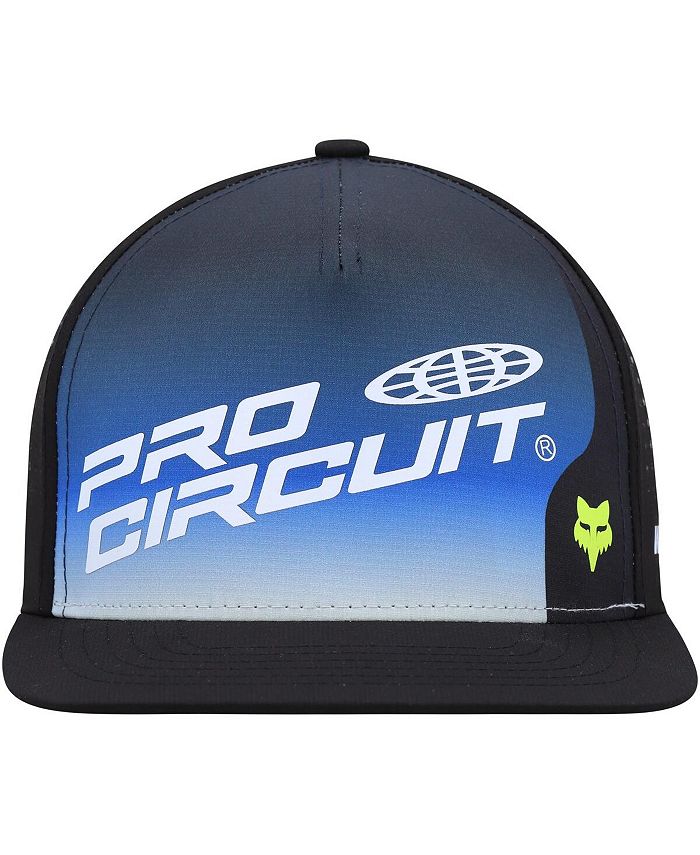Fox Men's Blue, Black Foyl Pro Circuit Adjustable Snapback Hat - Macy's