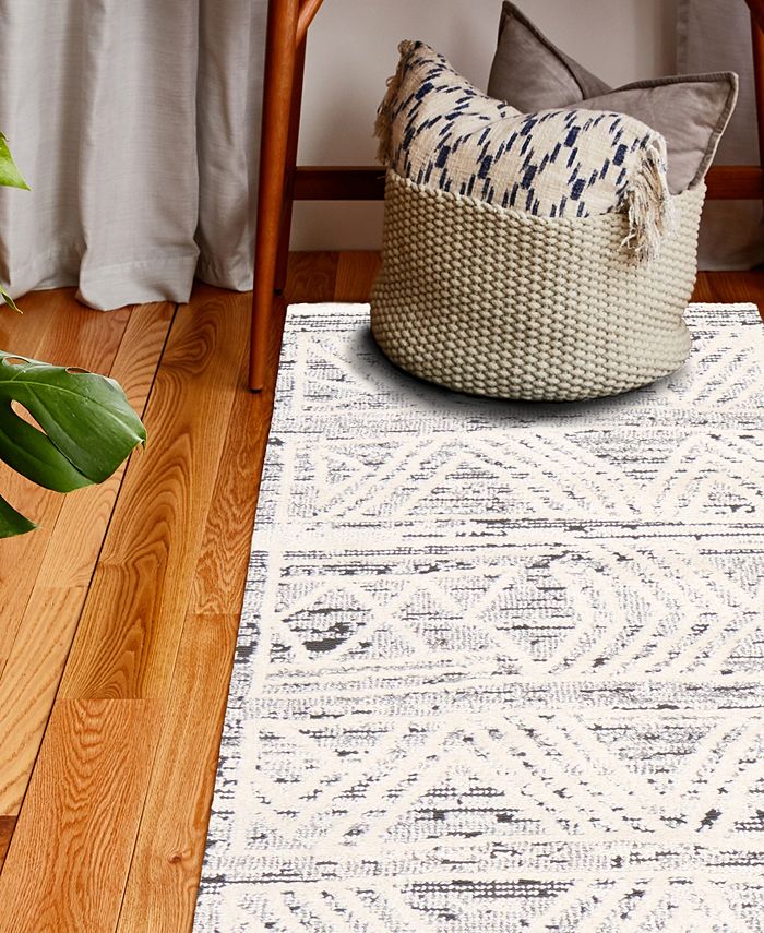 BB Rugs CLOSEOUT! Wainscott WST202 2'6" x 8' Runner Area Rug - Macy's