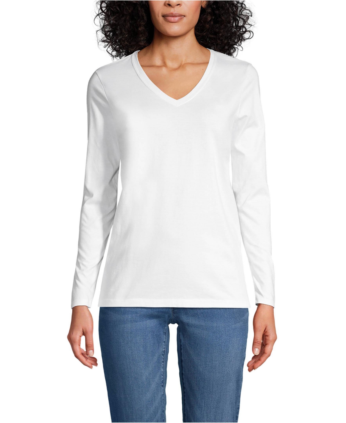 Click here for Lands End Womens Relaxed Supima Cotton Long Sleeve... prices