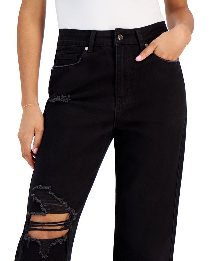 Gogo Jeans Juniors' High-Waist Straight-Leg Dream Jeans - Macy's