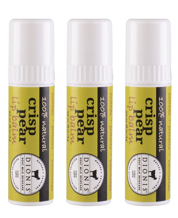 Dionis Crisp Pear Lip Balm Set, 3 Piece - Macy's