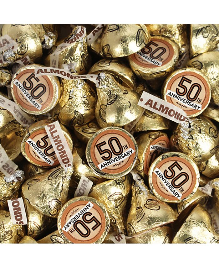Just Candy 90ct 50th Anniversary Candy Party Favors Hershey's Kisses ...