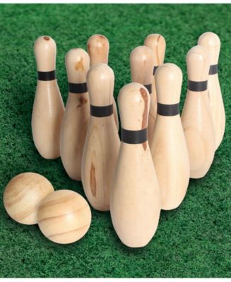 Adventure Classic Wooden Bowling 13 Piece Set - Macy's
