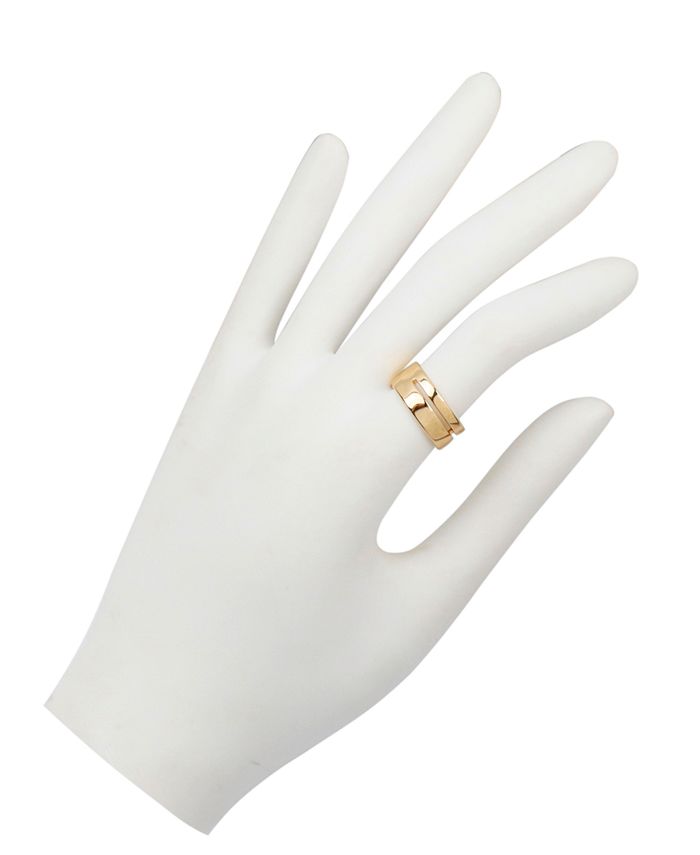 Style & Co Gold-Tone Split Double-Row Band Ring, Created for Macy's ...
