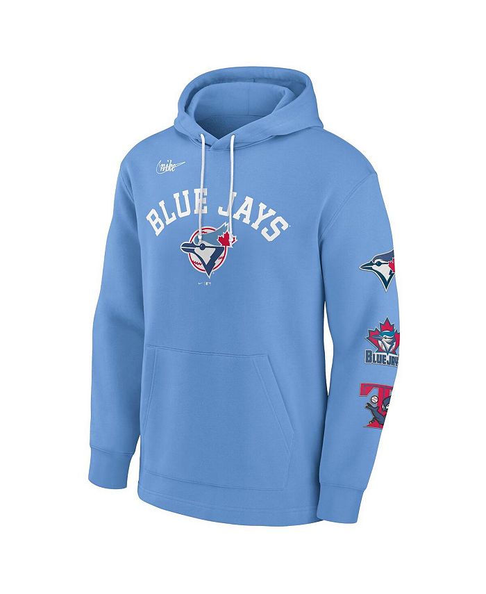 Nike Men's Powder Blue Toronto Blue Jays Rewind Lefty Pullover Hoodie ...