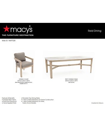 Agio Reid Set of 4 Outdoor Dining Chairs, Created for Macy's - Macy's