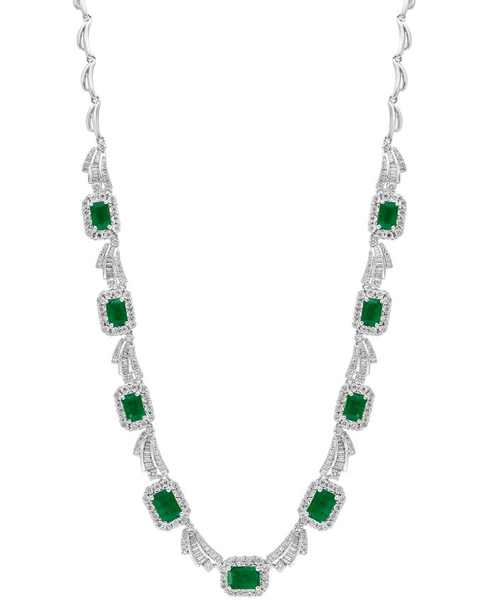 EFFY Collection EFFY® Emerald (6 ct. t.w.) & Diamond (1-7/8 ct. t.w ...