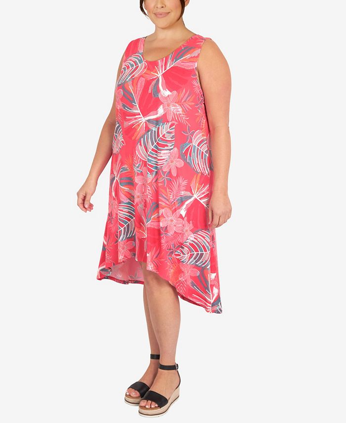 Ruby Rd. Plus Size Tropical Jungle Print Dress - Macy's