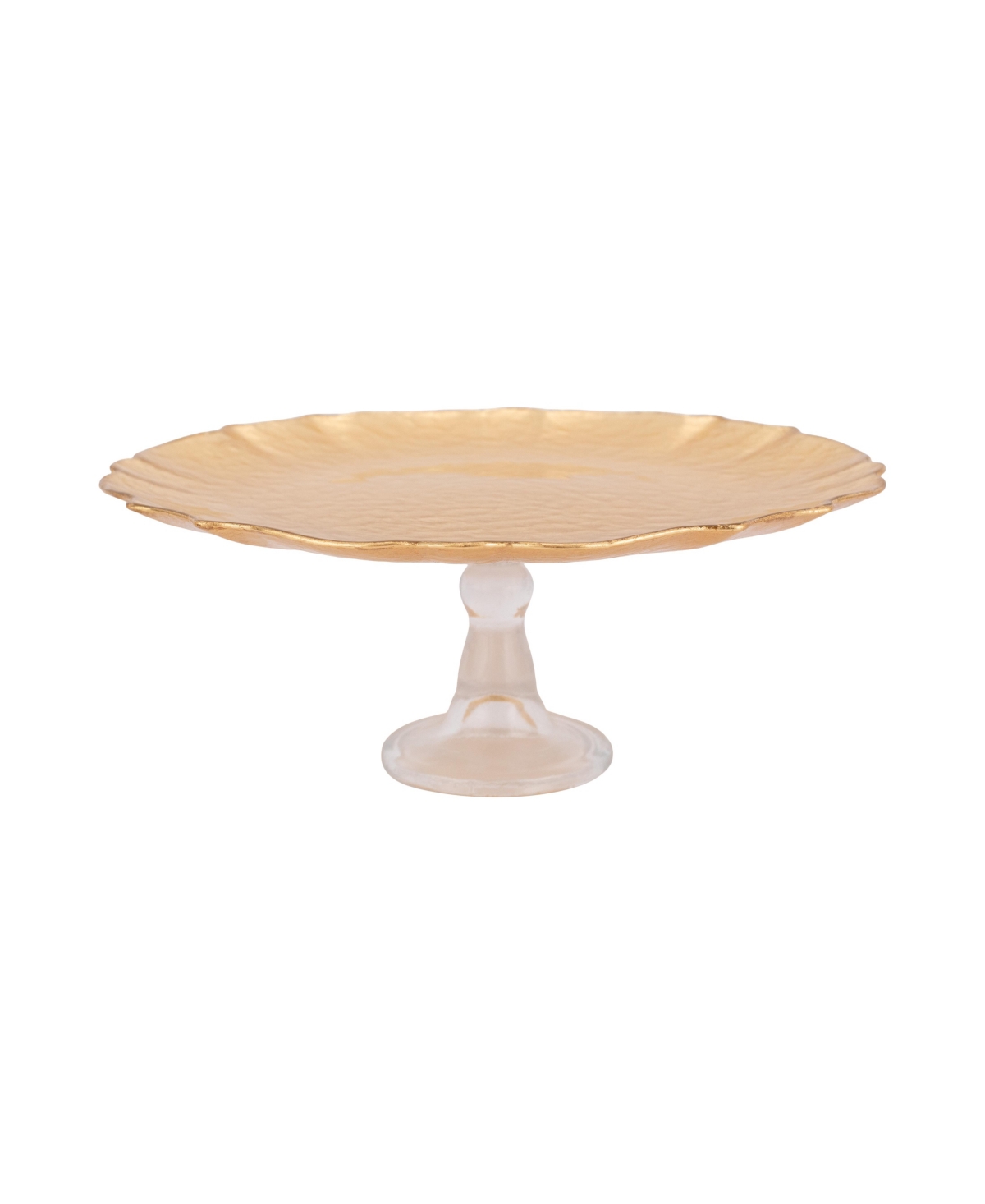 Click here for Vietri Baroque Glass Gold Cake Stand 12.25 - Gold prices