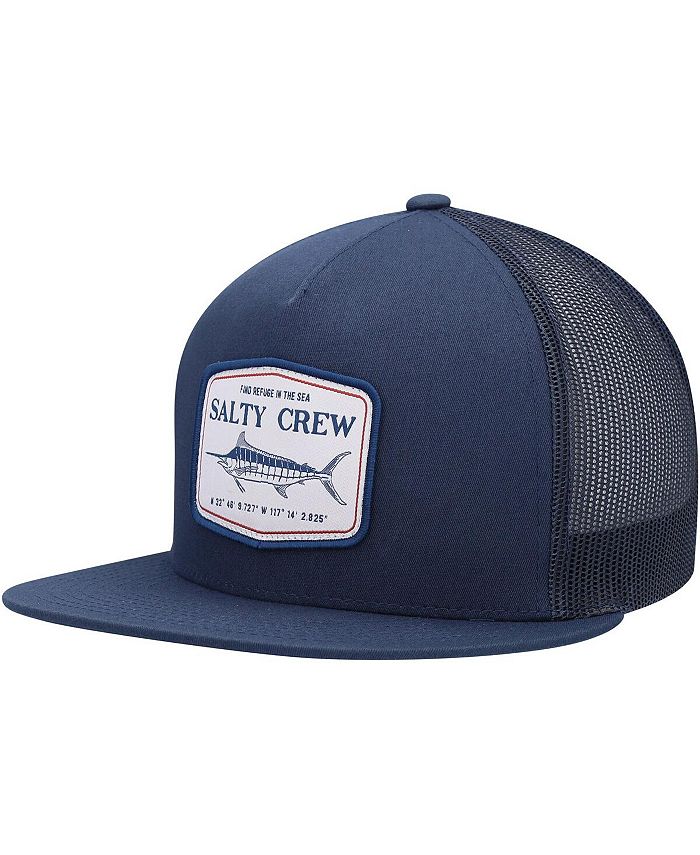 Salty Crew Men's Navy Stealth Trucker Snapback Hat - Macy's