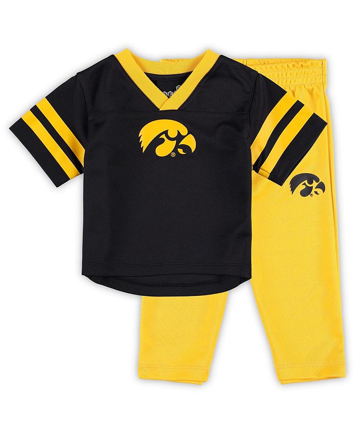 Outerstuff Infant Boys and Girls Black, Gold Iowa Hawkeyes Red Zone ...