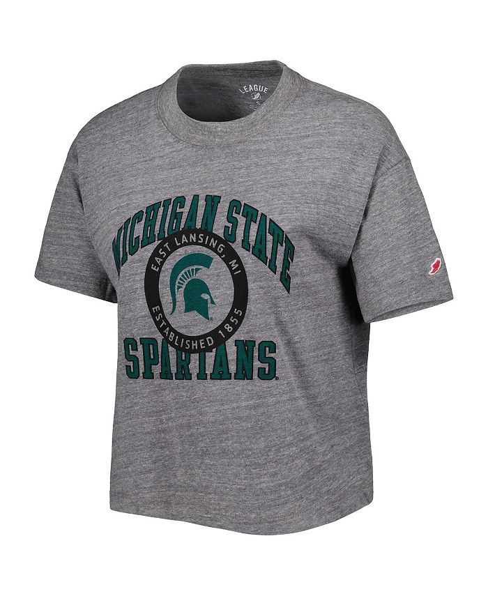 League Collegiate Wear Women's Heather Gray Michigan State Spartans ...