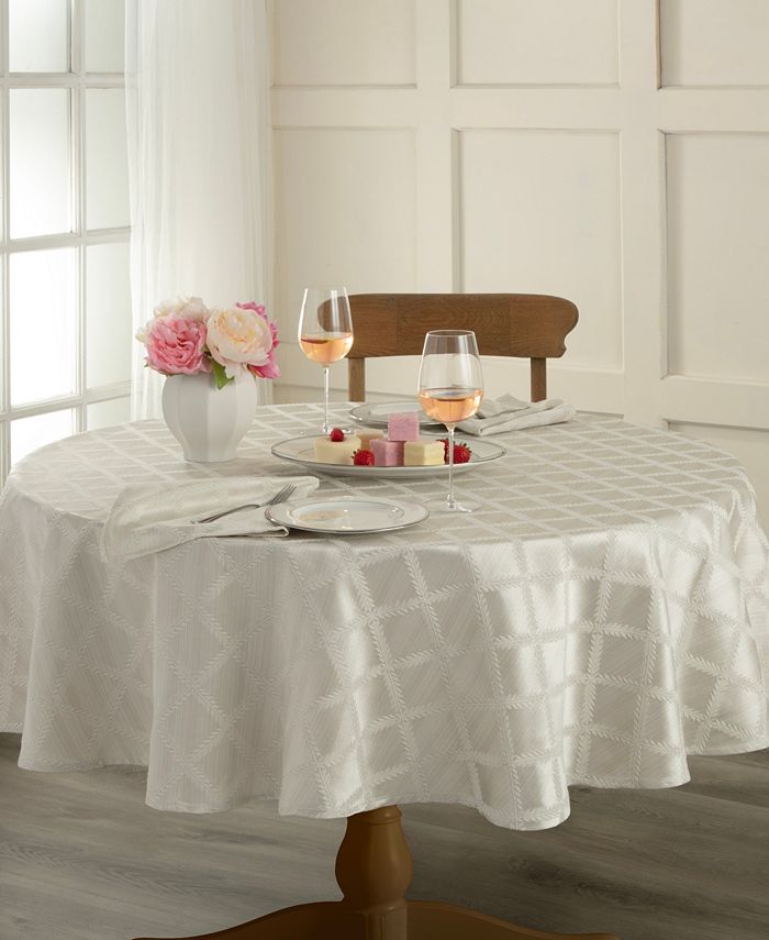 Lenox Laurel Leaf 70" Round Tablecloth - Macy's
