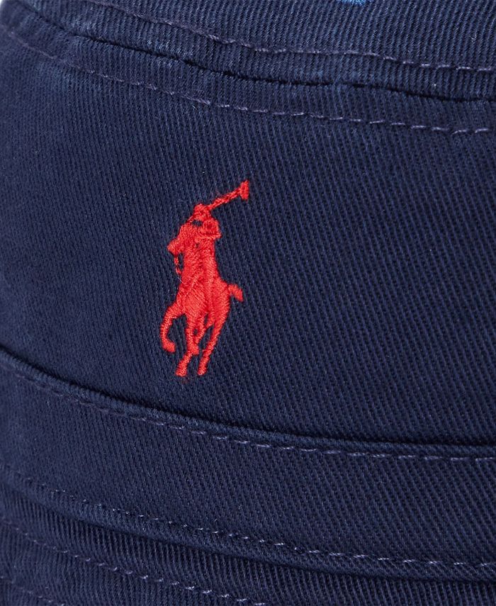 Polo Ralph Lauren Baby Boys Flag Cotton Twill Bucket Hat - Macy's