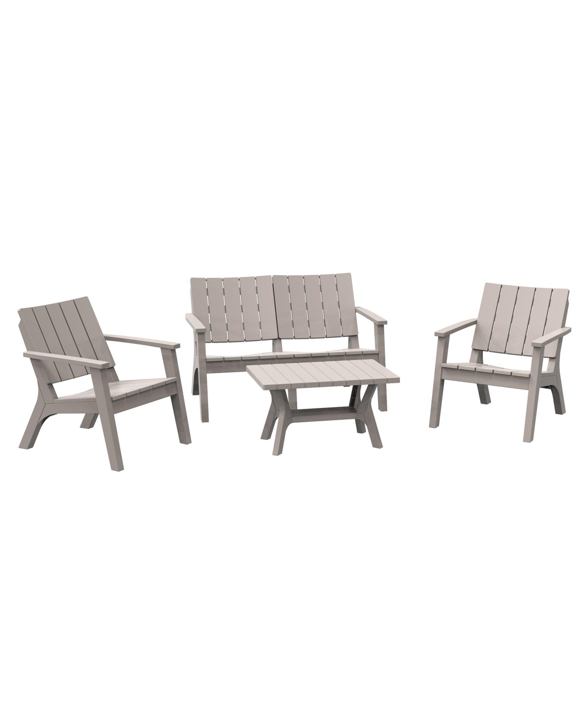 Click here for Outsunny 4-Piece Outdoor Patio Conversation Set We... prices