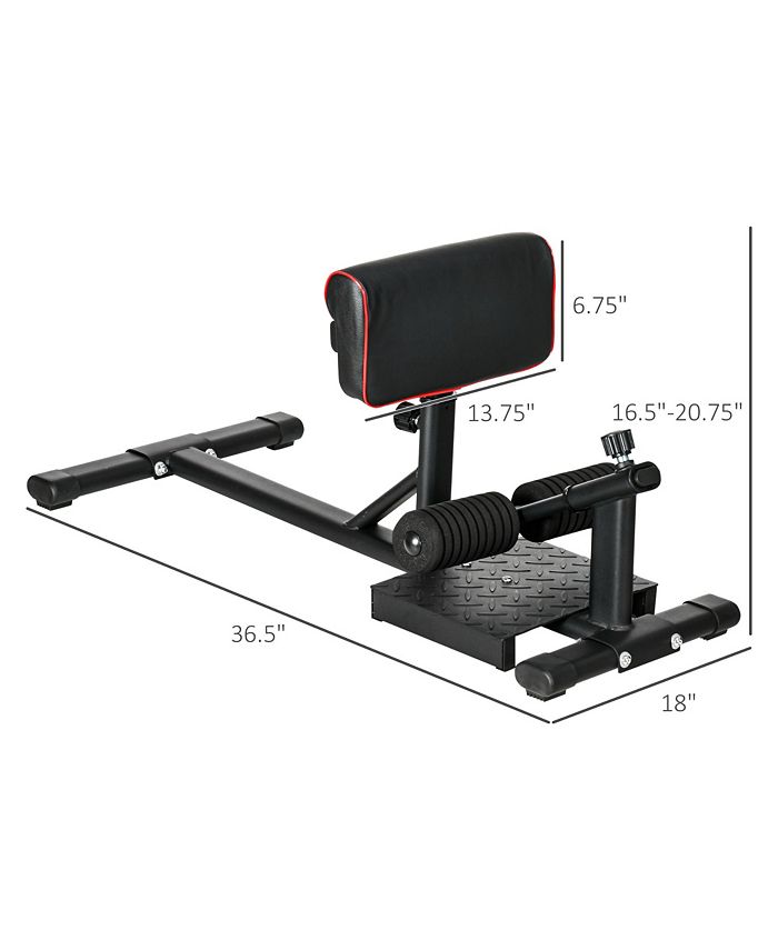 Soozier Deep Squat Machine, Sissy Squat Leg Workout Equipment with ...