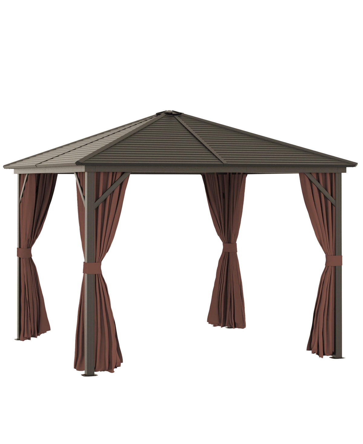 Click here for Outsunny Patio Gazebo 10 x 10  Netting & Curtains... prices