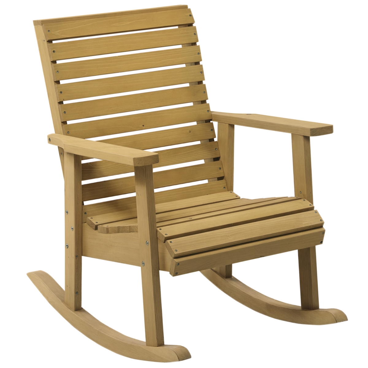 Click here for Outsunny Wooden Outdoor Rocking Chair  Traditional... prices