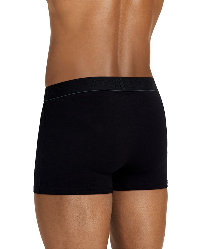Jockey Men's Chafe Proof Pouch Cotton Stretch Trunk, Pack of 3 - Macy's