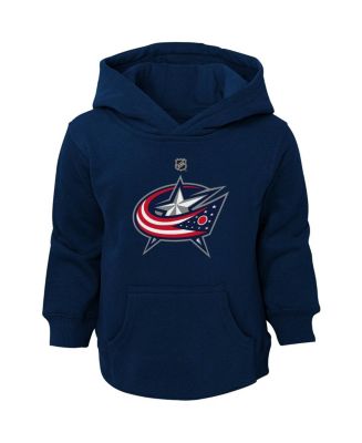 Toddler Boys and Girls Navy Columbus Blue Jackets Primary Logo Pullover ...