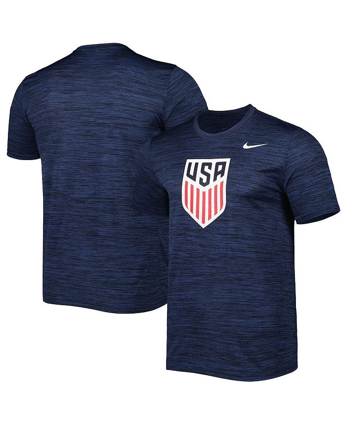 Nike Men's Navy USMNT Primary Logo Velocity Legend Performance T-shirt ...