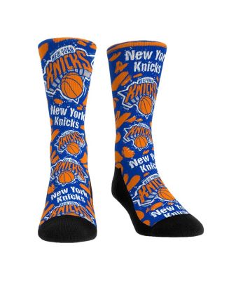 Men's and Women's Rock 'Em Socks New York Knicks Allover Logo and Paint ...