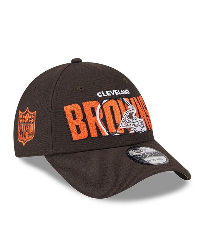 New Era Men's Brown Cleveland Browns 2023 NFL Draft 9FORTY Adjustable ...