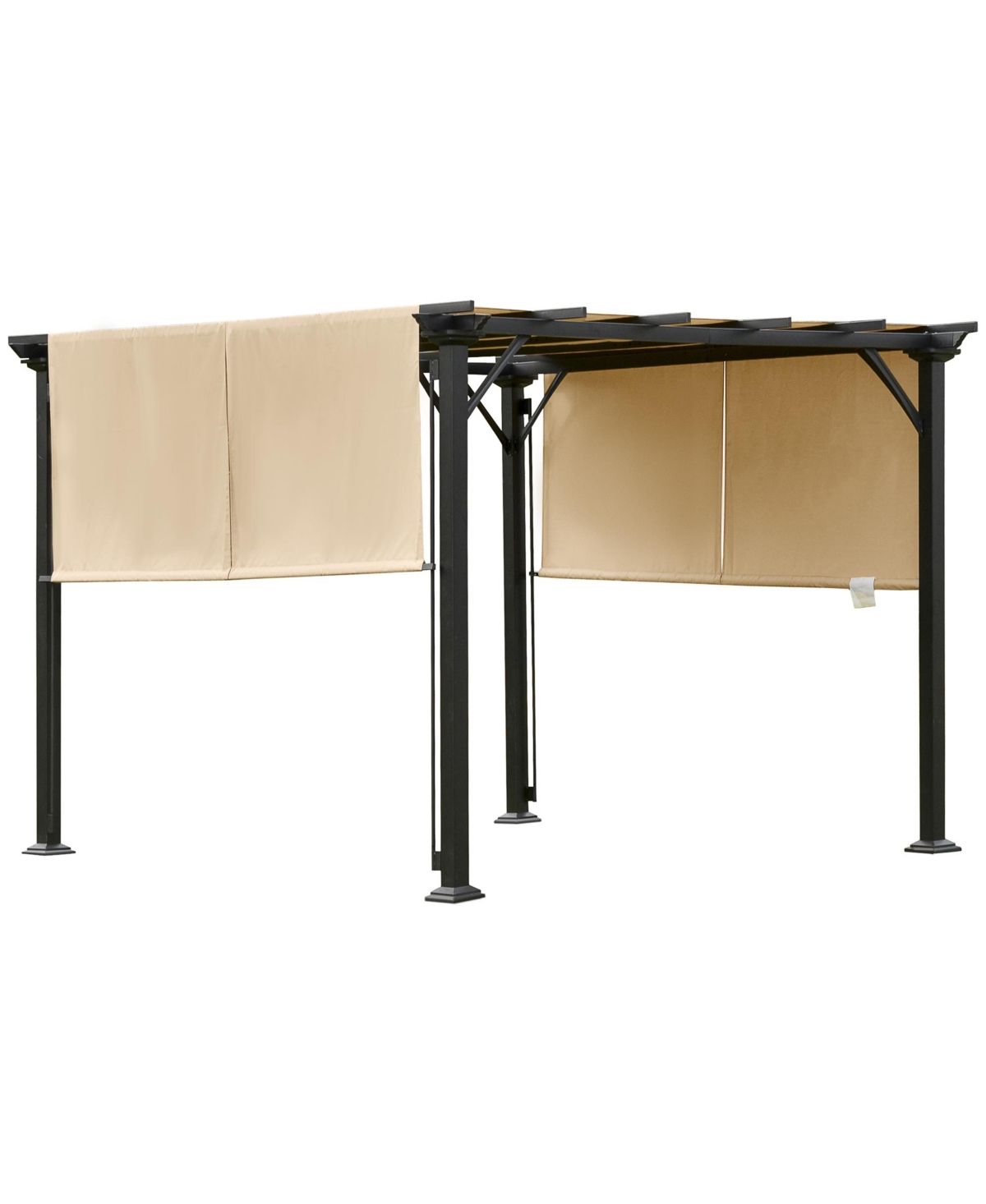 Click here for Outsunny 10 x 10 Outdoor Retractable Pergola Canop... prices