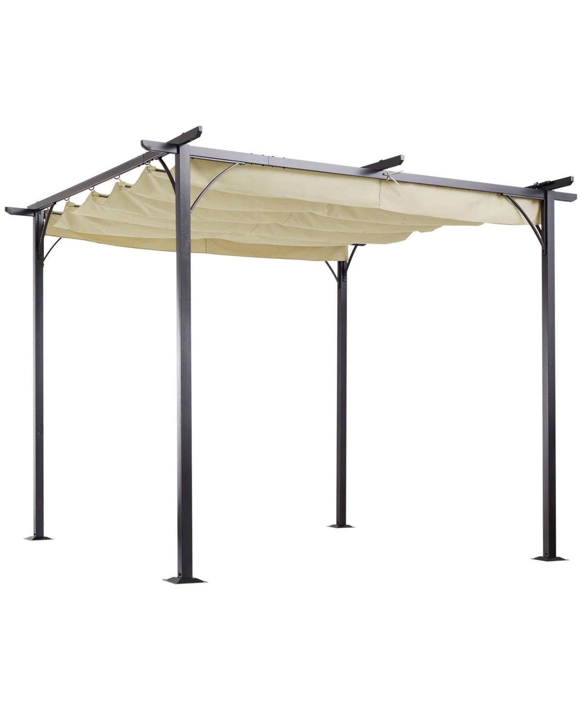 Click here for Outsunny 10 x 10 Retractable Patio Gazebo Pergola... prices