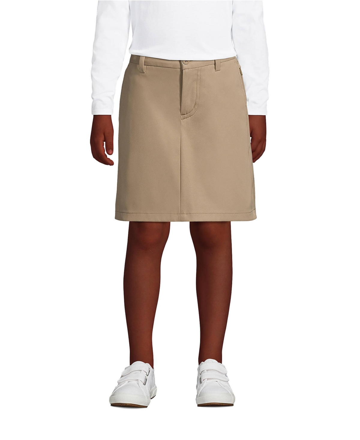 Click here for Lands End Little Girls Active Chino Skort Top of t... prices