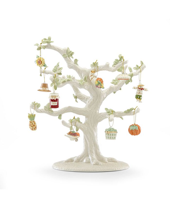 Lenox Autumn Favorites 10-Piece Ornament Tree Set - Macy's