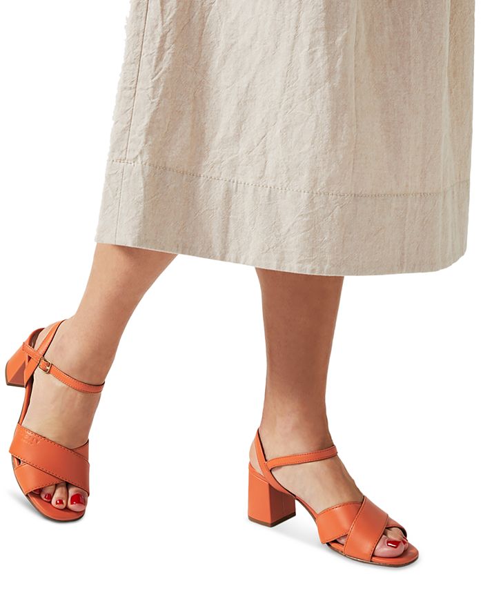 Radley London Women's Cherry Garden Pier Crossover Block-Heel Dress ...