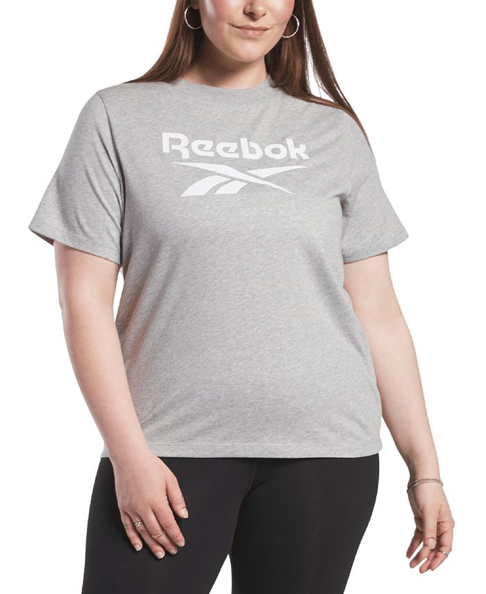 Reebok Plus Size Short Sleeve Logo Graphic T-Shirt - Macy's