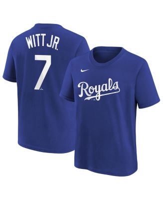 Big Boys and Girls Nike Bobby Witt Jr. Royal Kansas City Royals Player ...