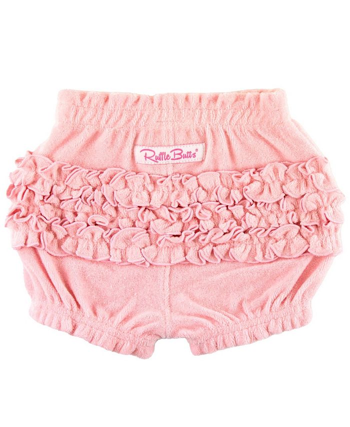 RuffleButts Baby Girls Terry Knit Ruffled Bubble Shorts - Macy's